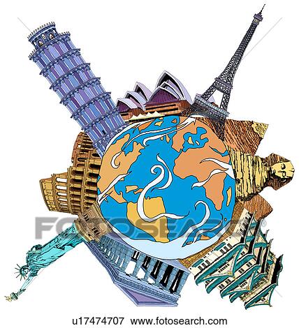 World Famous Places Clipart