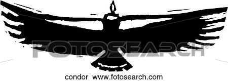 Clipart of Condor condor - Search Clip Art, Illustration Murals ...