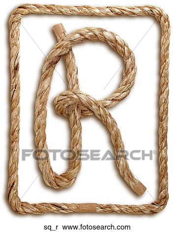 Square Rope R Stock Photography | sq_r | Fotosearch