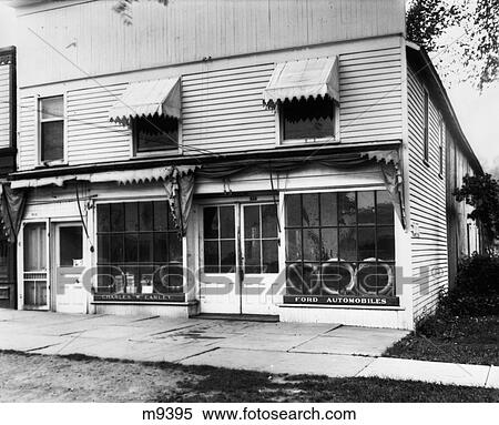 1910S 1920S Storefront Of Ford Auto Shop Stock Photography | m9395 ...