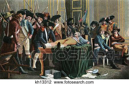 1794 Wounded Robespierre Awaits His Execution Reign Of Terror French ...