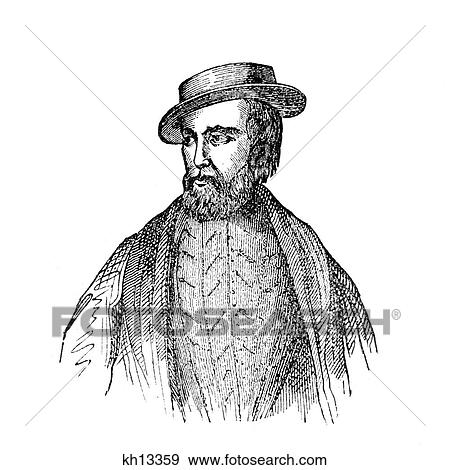 1500S Portrait Hernando Cortes Fernando Cortez Explorer Spanish ...