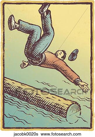 Stock Illustration of Falling Off a Log jacobk0020s - Search Clip Art ...