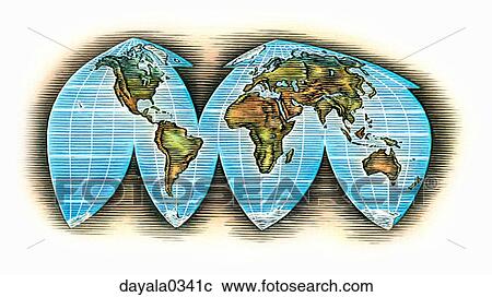 World Map Land Mass - United States Map
