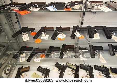 "Handguns on display at the Huron Valley Guns store on Gun Appreciation ...