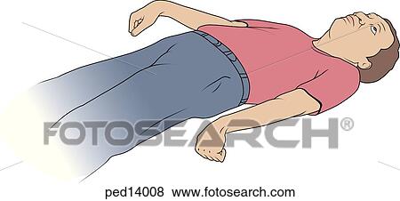 Stock Illustration of Child suffering a seizure attack. ped14008 ...