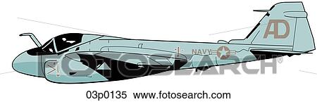 A-6 intruder Clipart | 03p0135 | Fotosearch