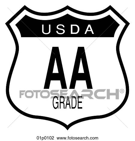 Usda grade aa Clipart | 01p0102 | Fotosearch