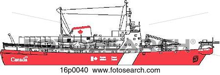 CCGS John Cabot Clipart | 16p0040 | Fotosearch