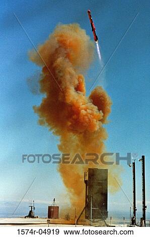 Stock Photograph of Vertical launch Anti-Submarine Rocket (ASROC), US ...