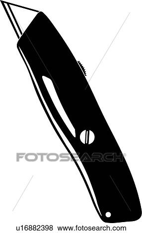Clip Art of Utility Knife u16882398 - Search Clipart, Illustration ...