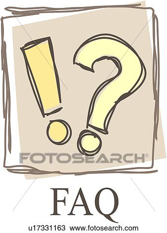 Clipart of FAQ u17331163 - Search Clip Art, Illustration Murals ...