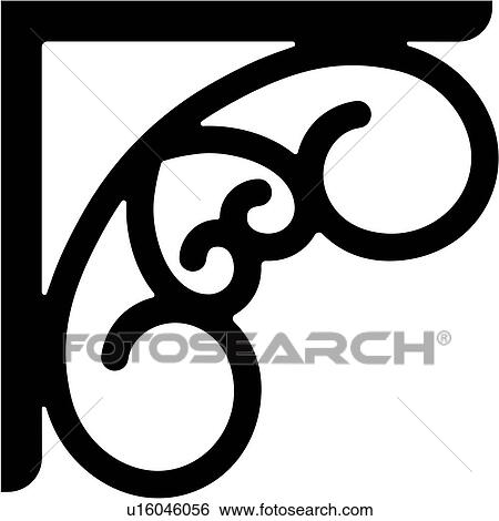 Clip Art of , border, bracket, corner, u16046056 - Search Clipart ...