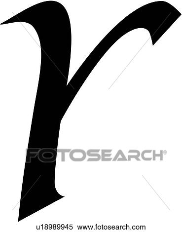 Clipart - alphabet, calligraphie, lettre, minuscule, r, scénario ...