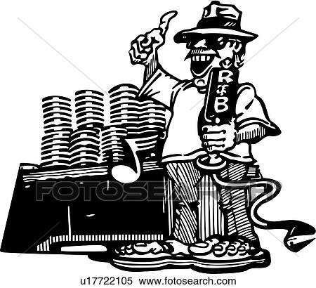 Clipart of , music, dj, disc jockey, u17722105 - Search Clip Art ...