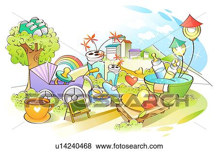 Stock Illustration of Large group of objects u14240468 - Search EPS ...