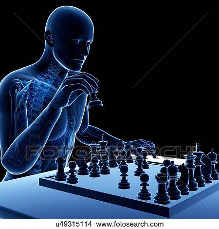 Drawings of Chess player, artwork u49315114 - Search Clip Art ...