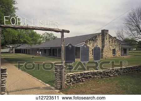 Waco, TX, Texas, Texas Ranger Hall of Fame at Fort Fisher Park. Stock ...