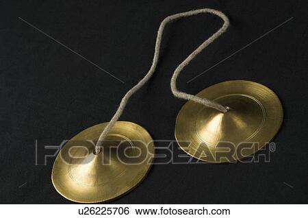 Close-up of a manjira Stock Photograph | u26225706 | Fotosearch